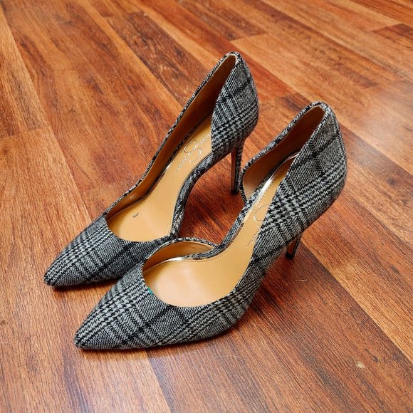 Jessica Simpson | Shoes | Jessica Simpson Plaid Heels Size 95m Super ...